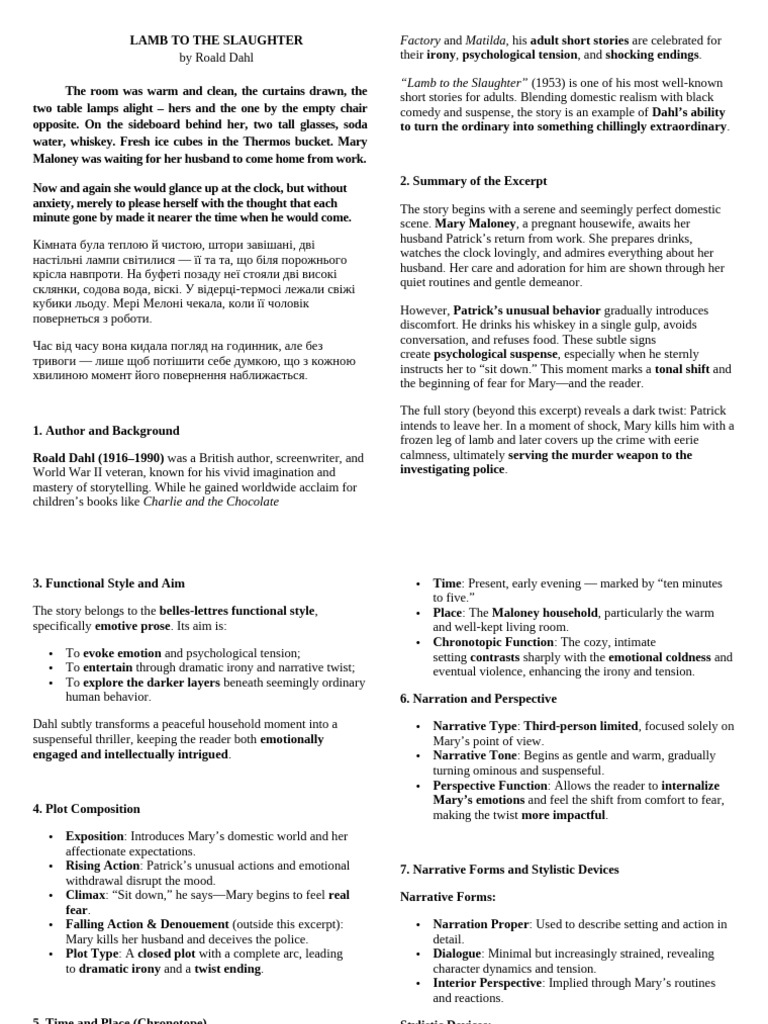 Lamb To The Slaughter - Text 13 | PDF