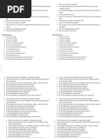 Sit Down If... Questions | PDF | Language Arts & Discipline