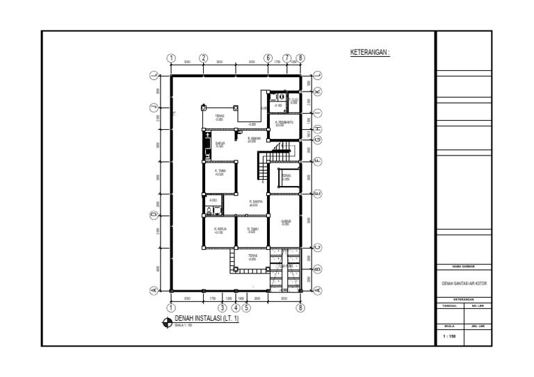 16. DENAH SANITASI AIR KOTOR ok-Model | PDF
