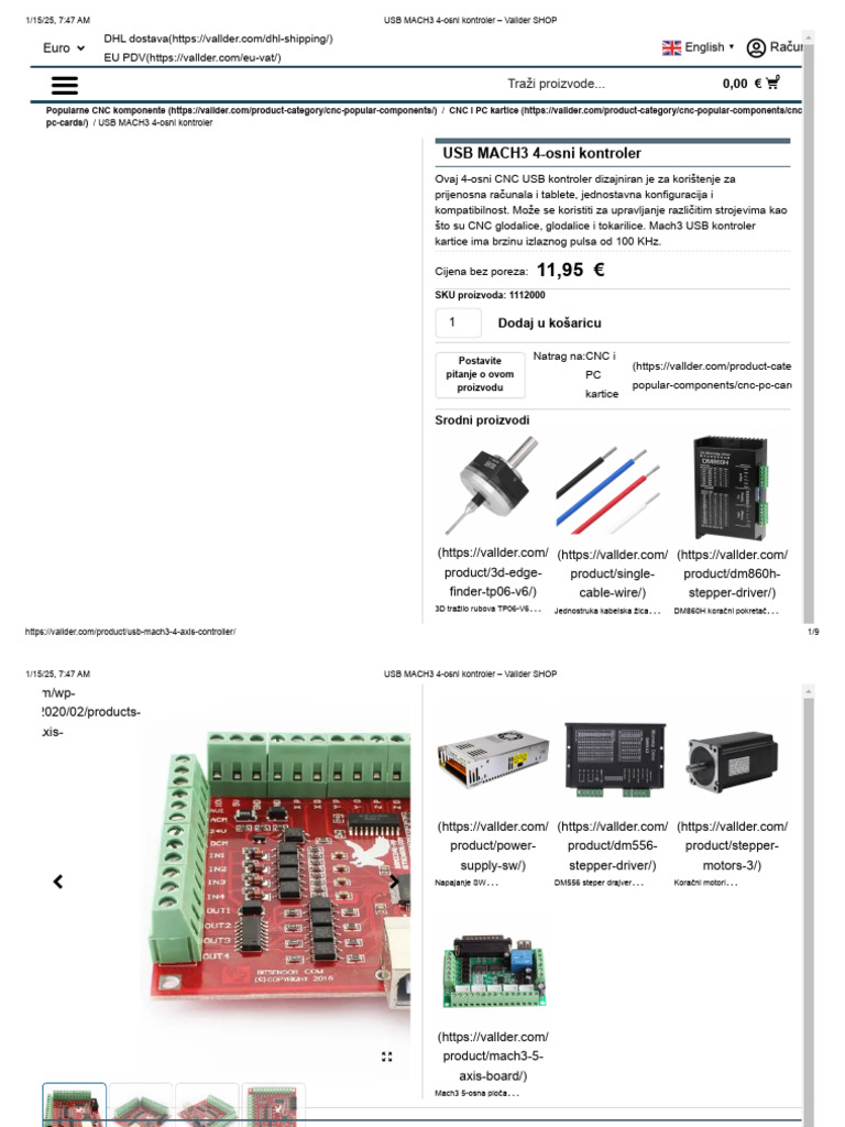 USB MACH3 4-Osni Kontroler - Vallder SHOP | PDF