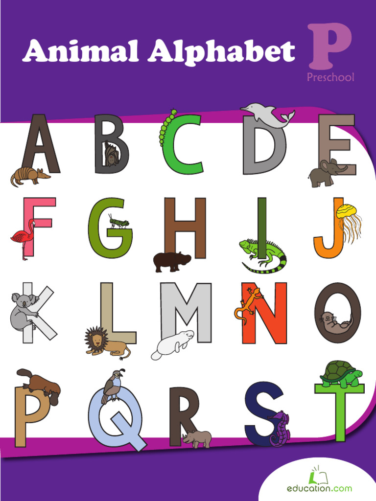 Animal Alphabet Workbook | PDF | Zoology