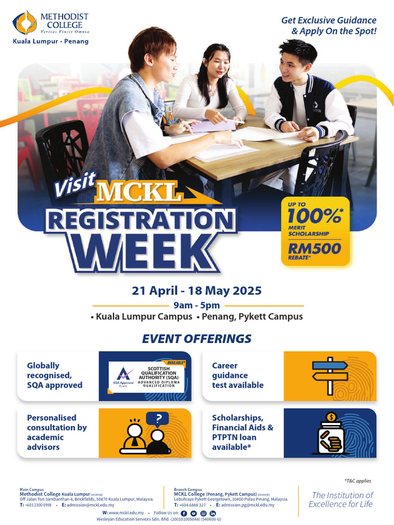 MCKL Reg Week Till 18 May | PDF | Vocational Education | Qualifications