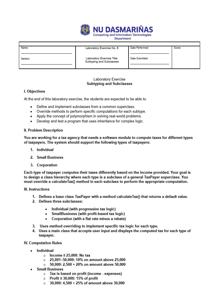 Subtyping and Subclasses | PDF | Inheritance (Object Oriented Programming) | Method (Computer ...