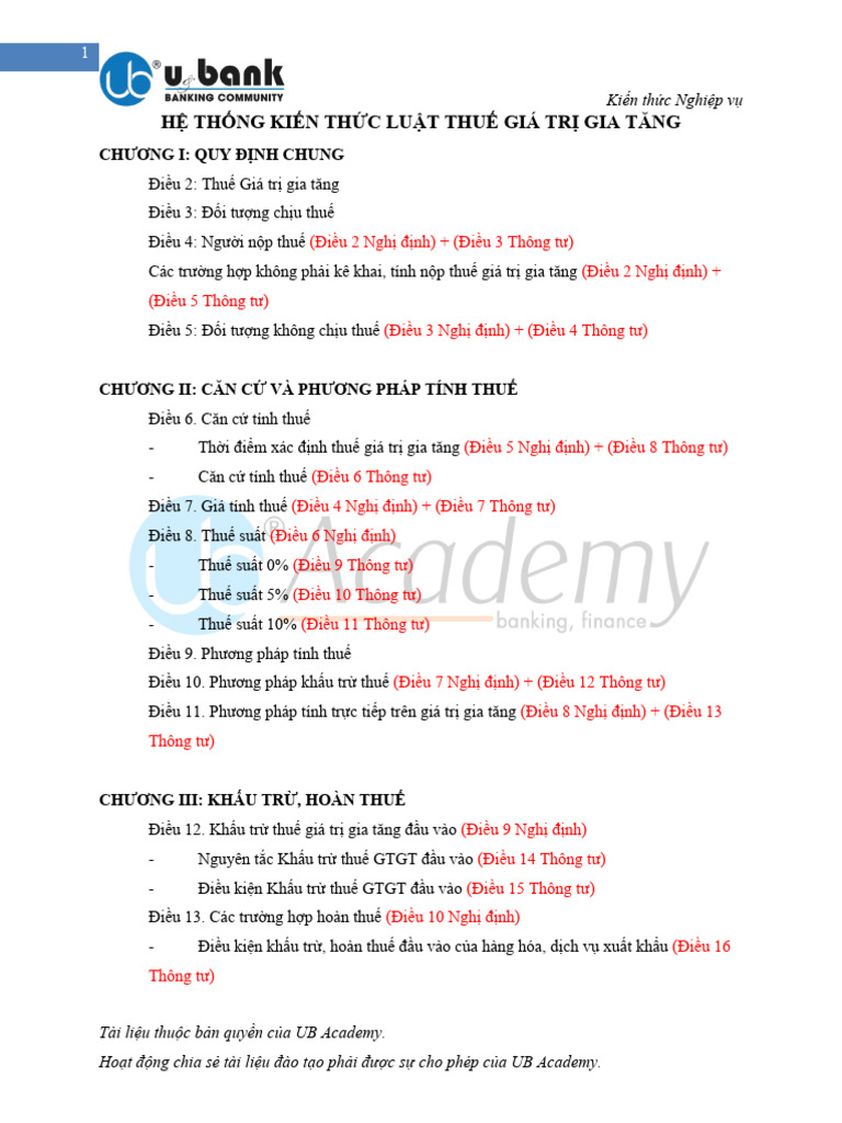 4. HE THONG điểm chính LUAT THUE GTGT-206 | PDF