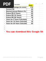 SIP & SWP - Calculator - Template | PDF