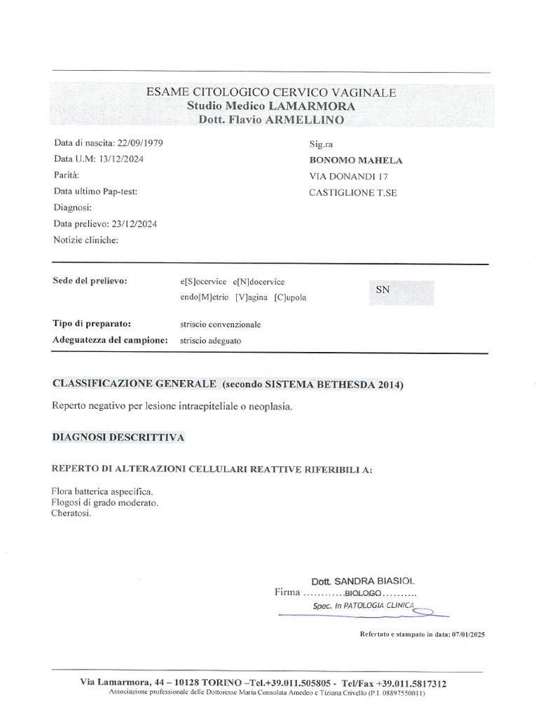 Pap Test | PDF