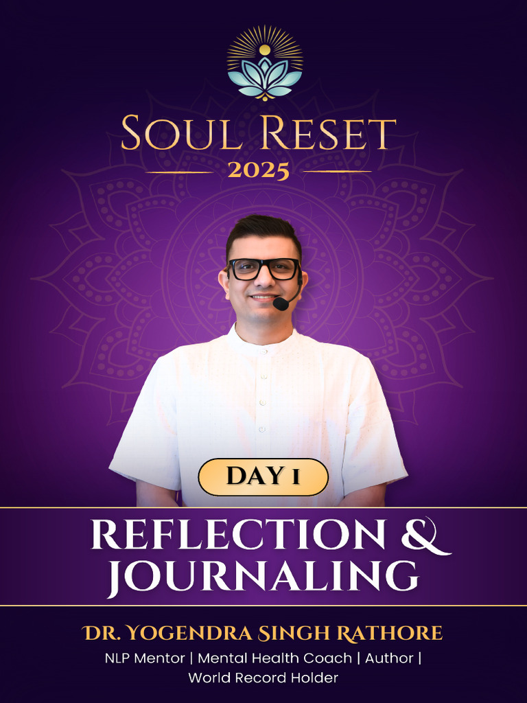 Soul Reset Worksheet Day-1 | PDF | Love | Anger