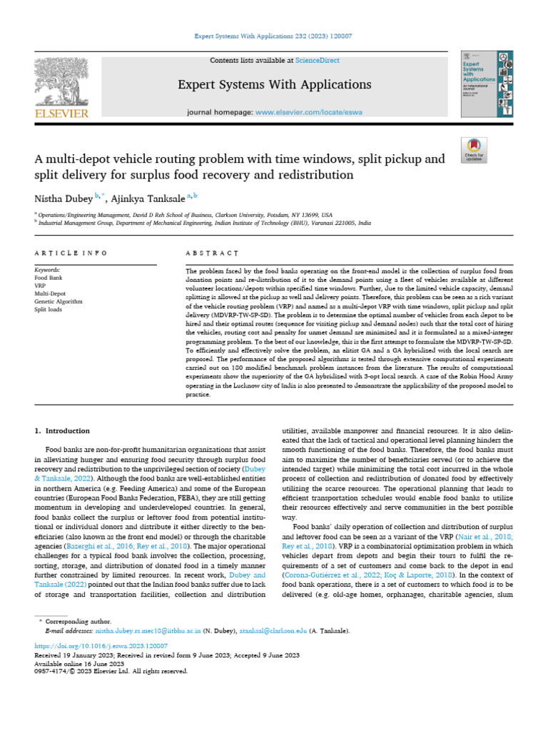 ESWA | PDF | Mathematical Optimization
