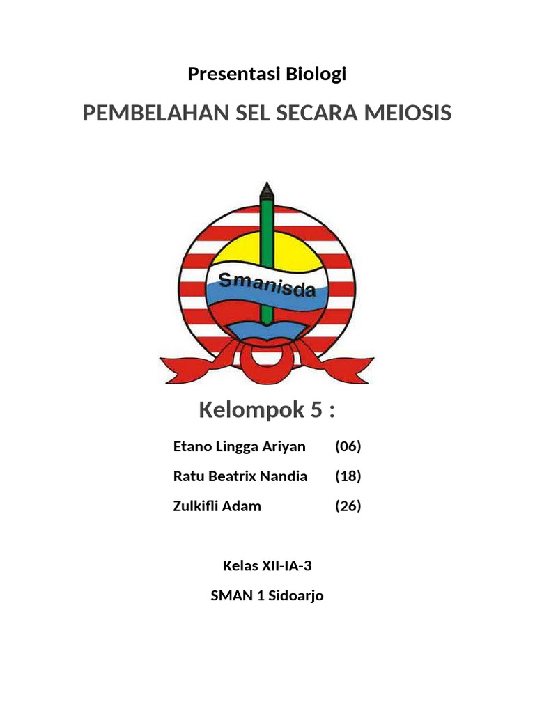 Pembelahan Sel Meiosis: Proses dan Tahap | PDF
