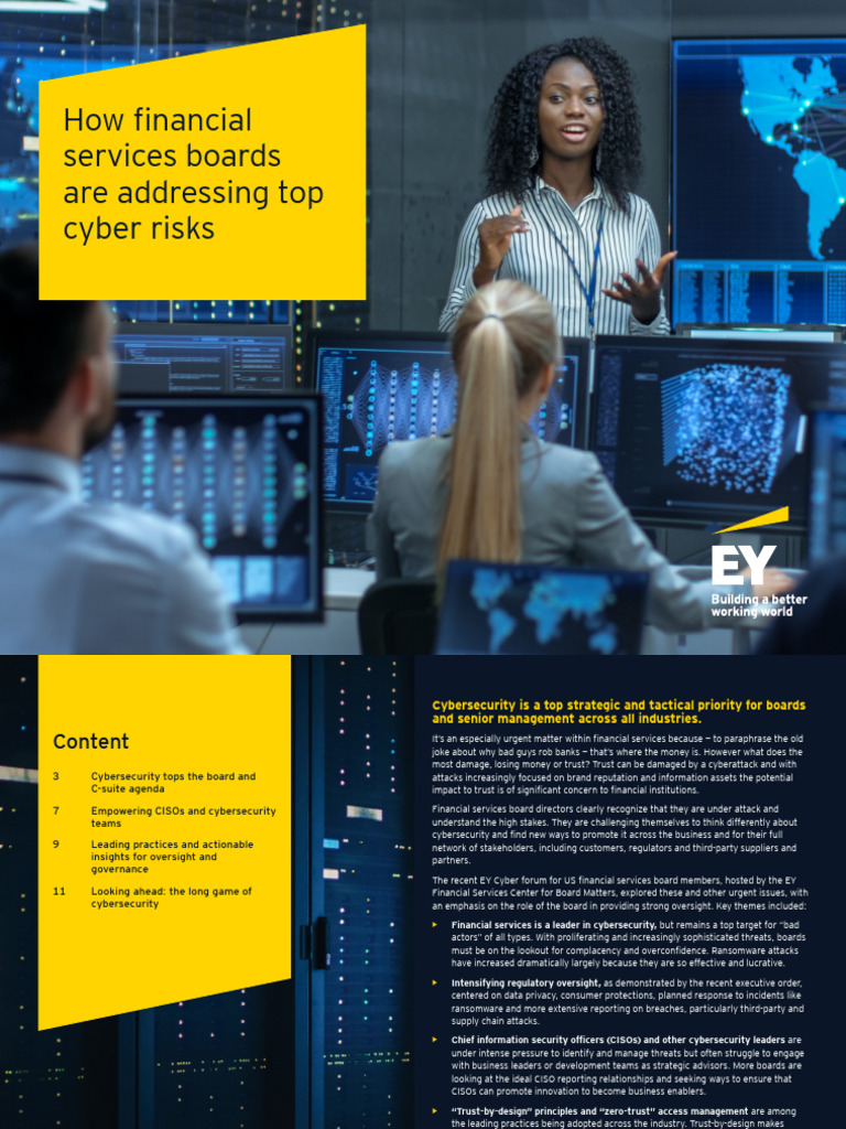 ey-how-financial-services-boards-are-addressing-top-cyber-risks | PDF | Computer Security | Security