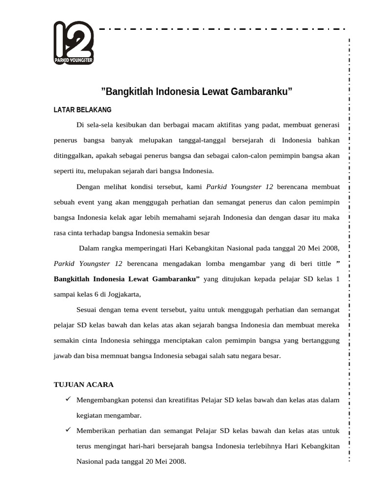 prosal lomba gambar | PDF