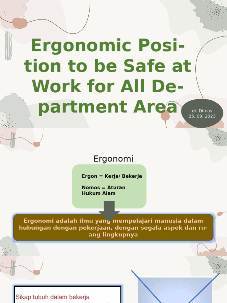 Posisi Ergonomi | PDF