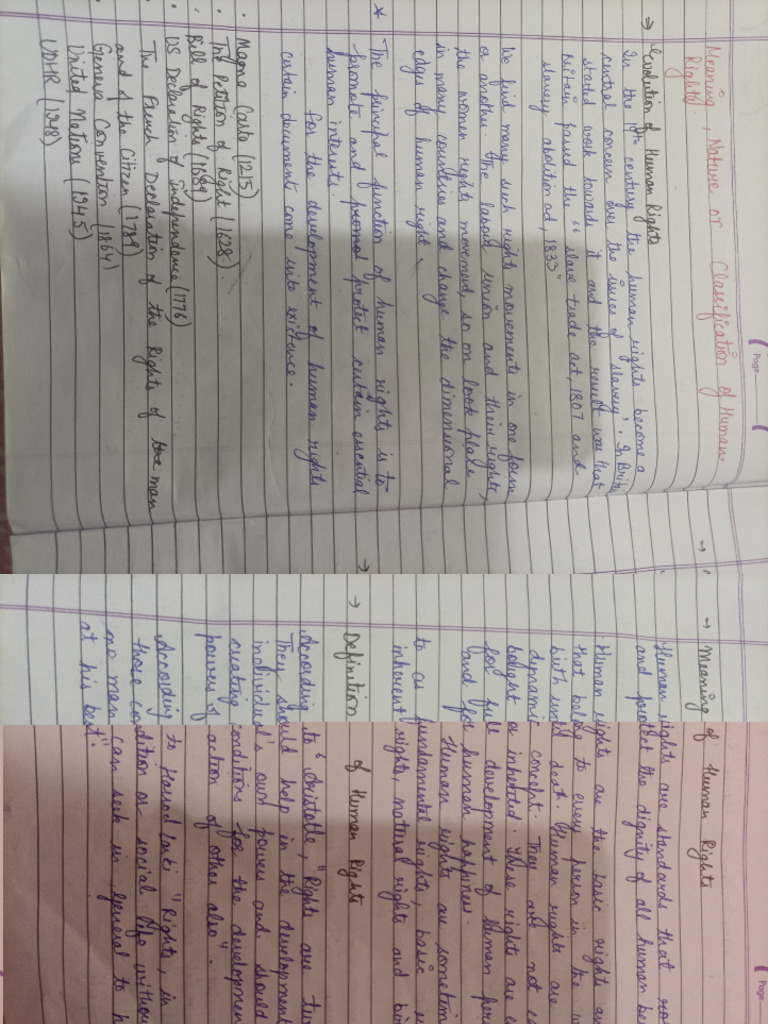 Human Rights Notes | PDF