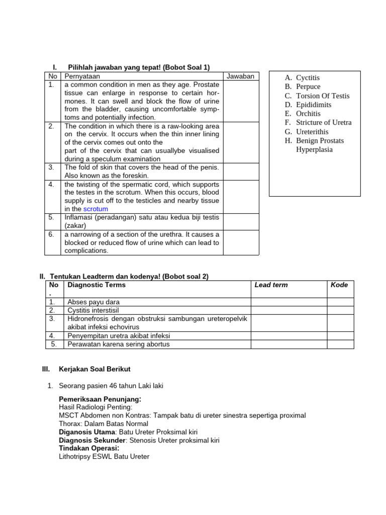 Latian Soal Kodefiaksi 4 | PDF