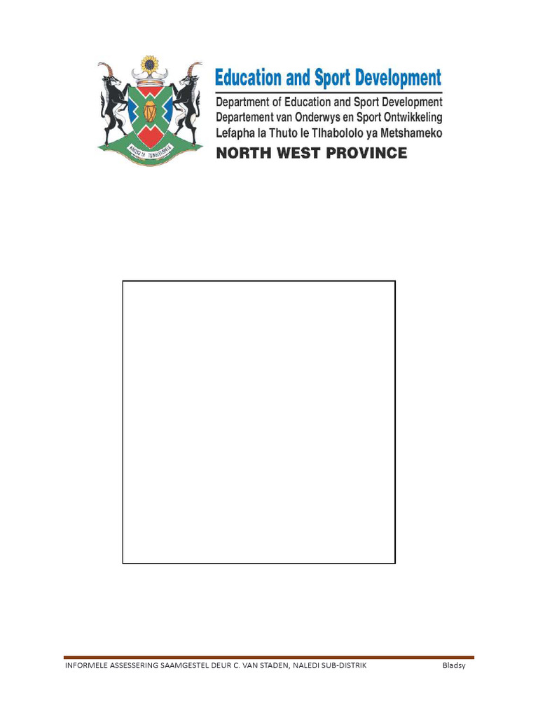 Informele-Assessering-GRAAD-10-2018 Lewensorientering | PDF