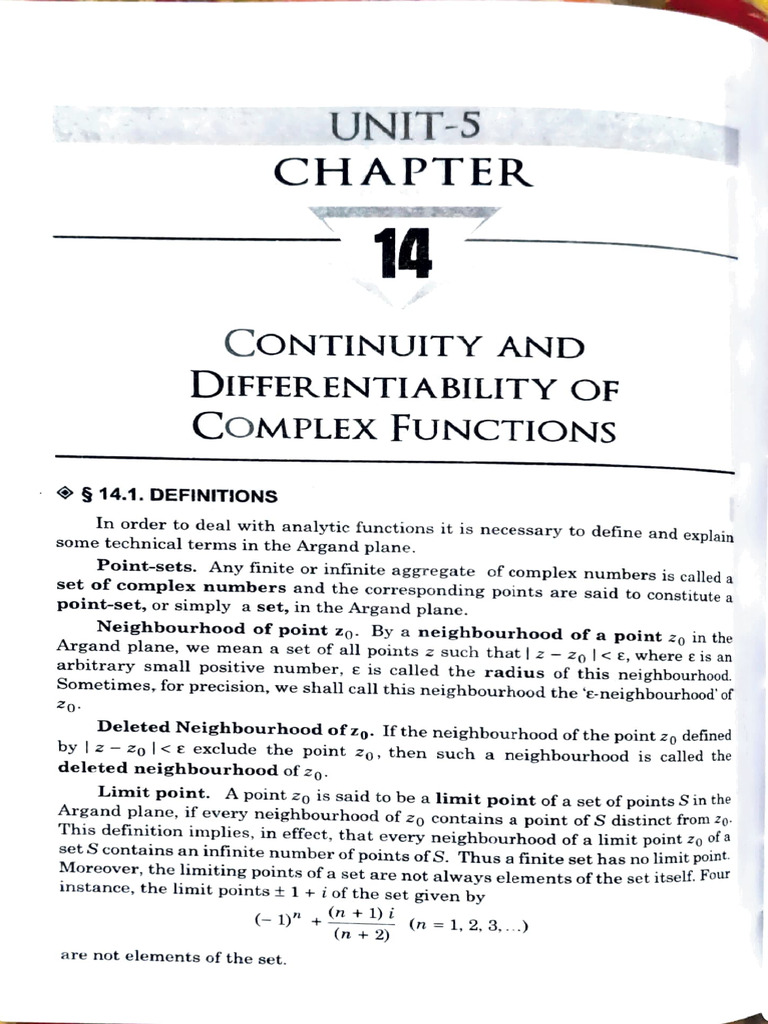 Continuity and Differentiability of Complex Functions 19 Sept 2024 | PDF | Function (Mathematics ...
