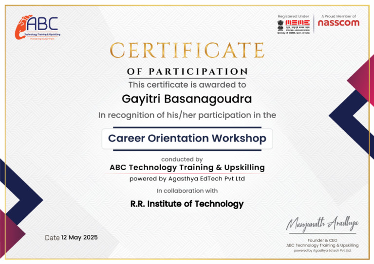 Career Orientation Workshop-Gayitri Basanagoudra | PDF