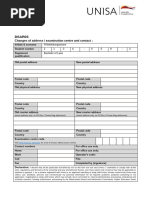 Unisa DSAR02 Form | PDF