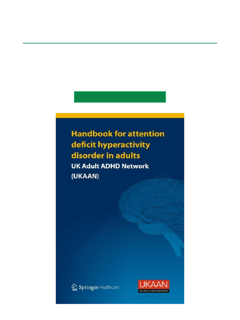 Hot Pick Handbook For Attention Deficit Hyperactivity Disorder in Adults Scribd PDF Download | PDF