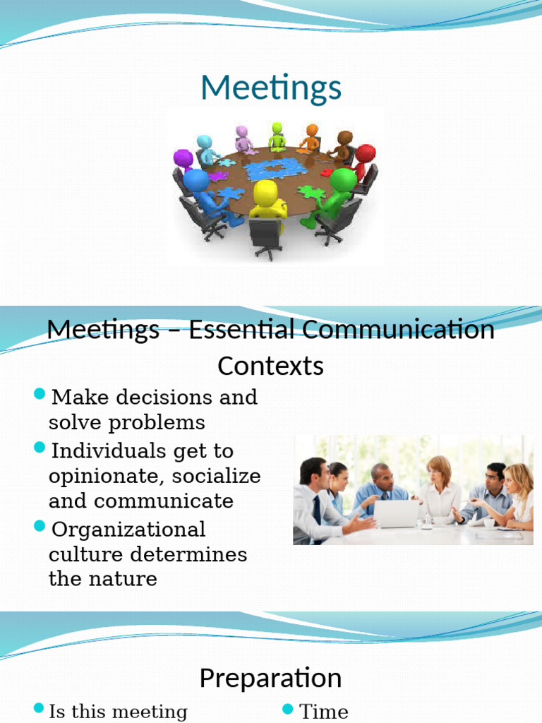 Meetings | PDF