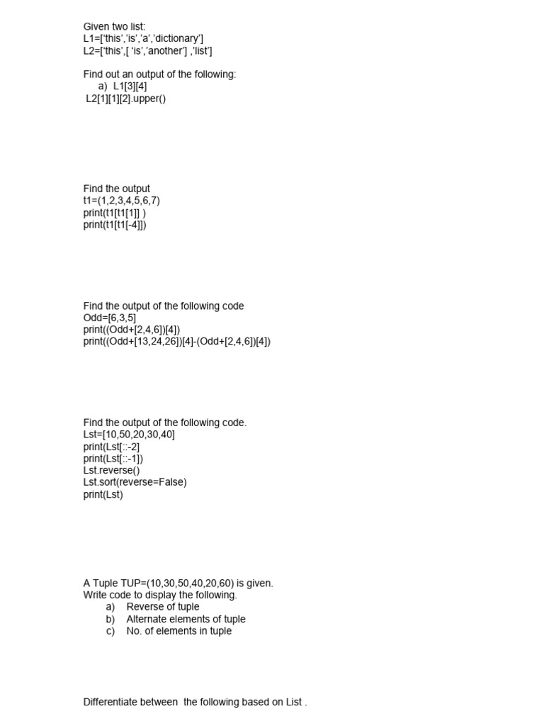 Revision Grade 11 Cs | PDF