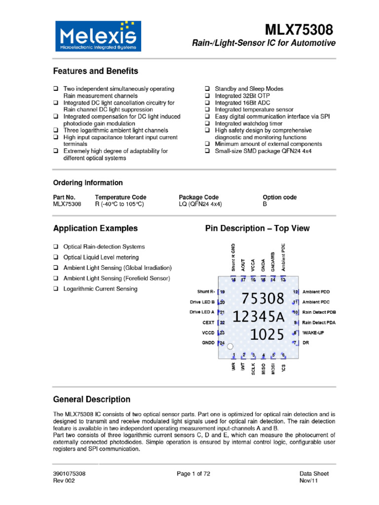 MLX75308 From Melexis | PDF