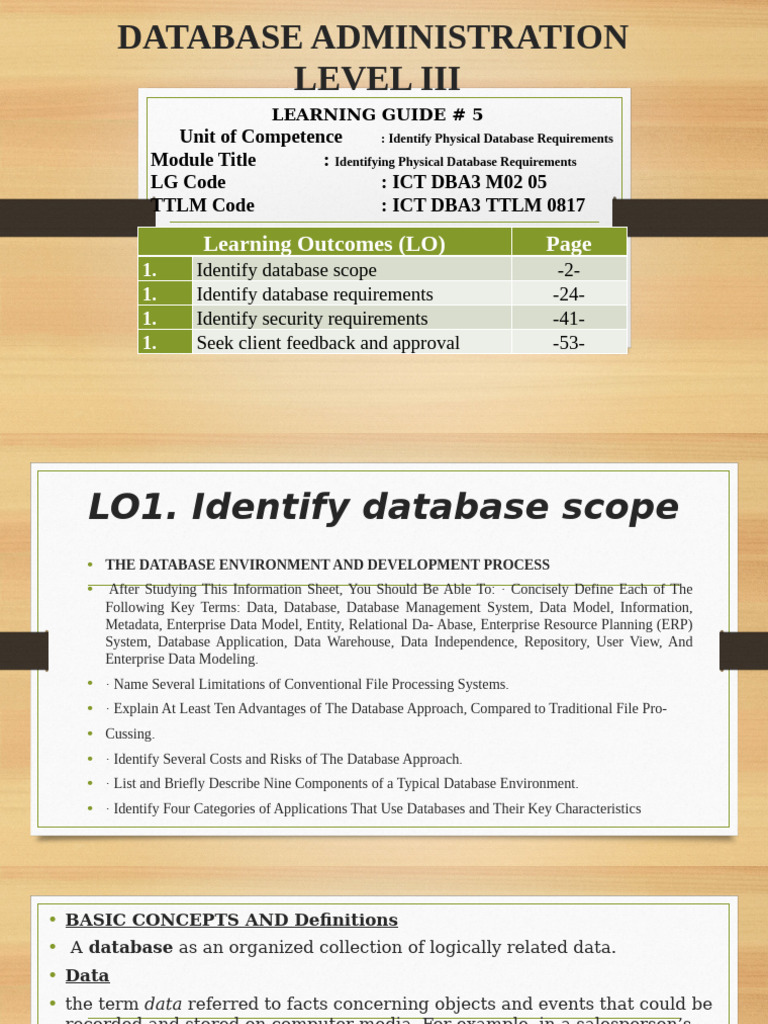 DATABASE ADMINISTRATION | PDF | Databases | Security
