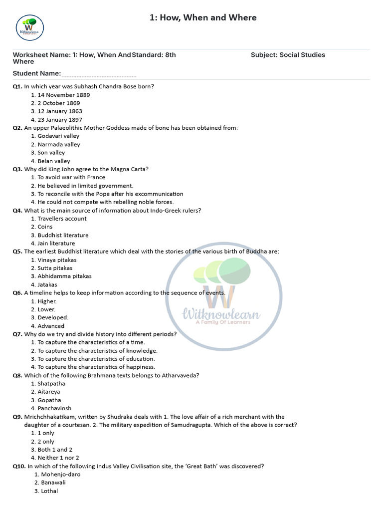 History Quiz: Key Events & Figures | PDF | British Raj | Vedas