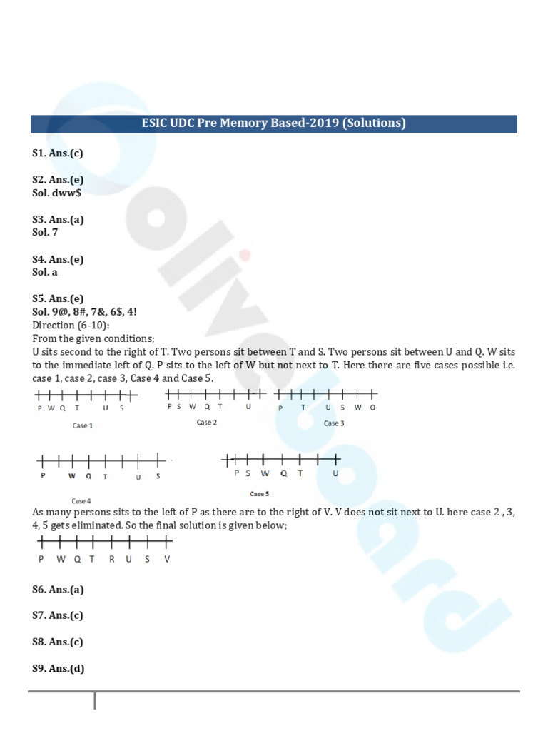 ESIC UDC Exam 2022 Mock Test Series | PDF