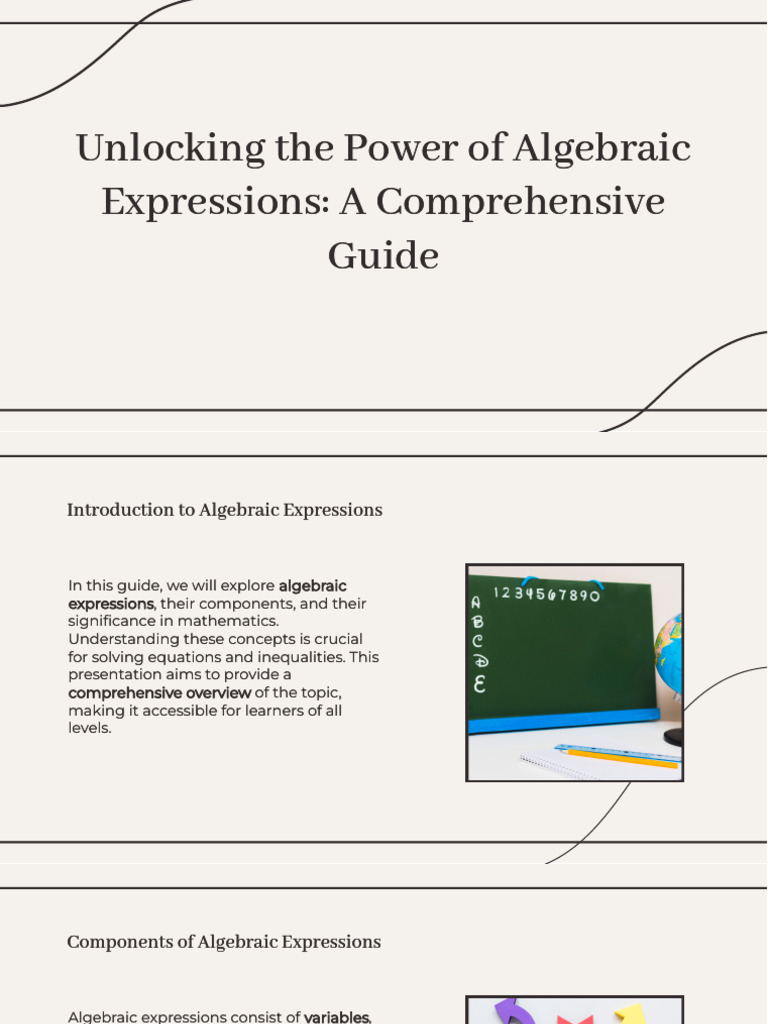 Algebraicguide | PDF