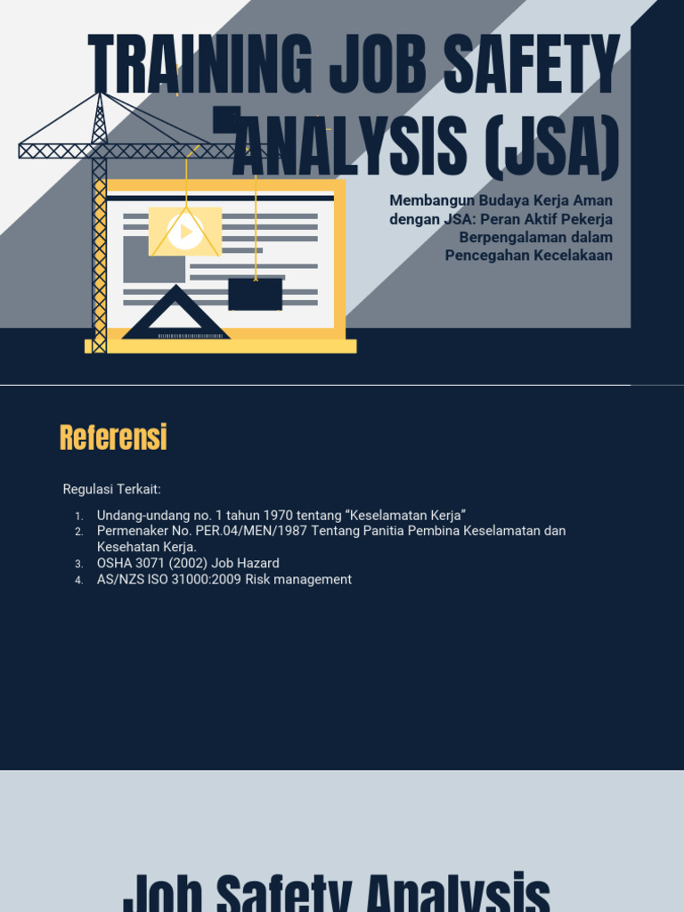 Training Job Safety Analysis 29 April 2025 | PDF
