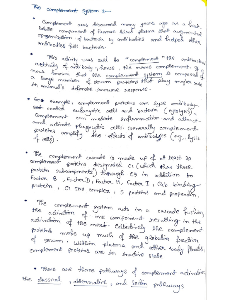 Complement System | PDF