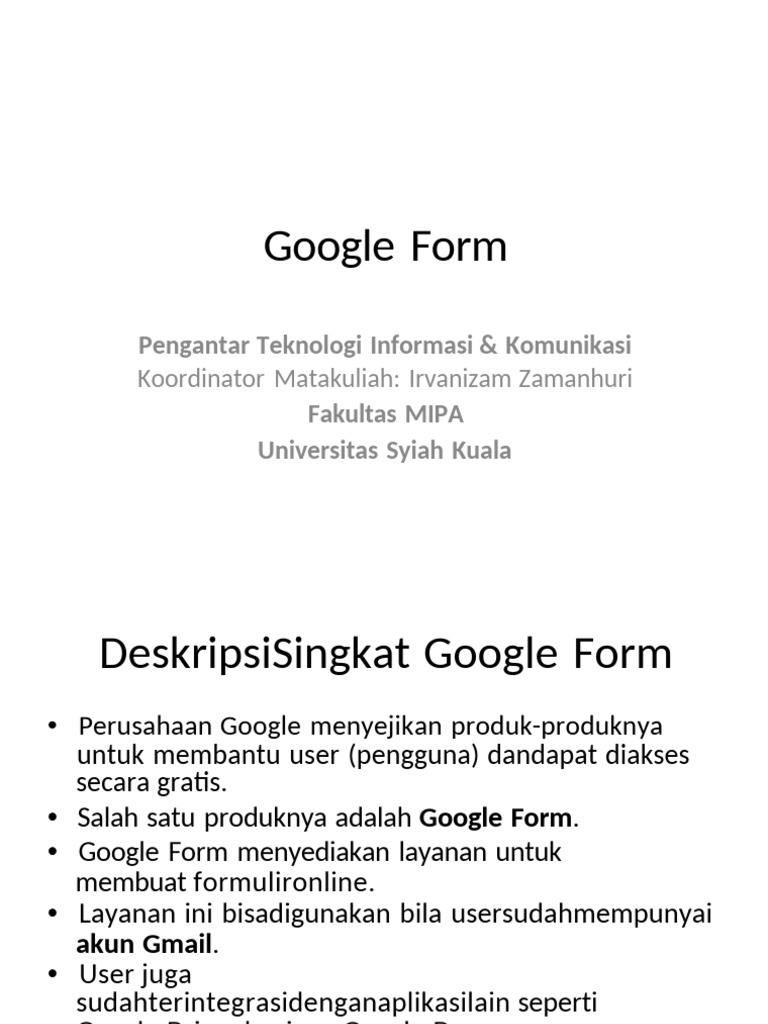 Cara Publikasi Google Form dengan Ikon | PDF