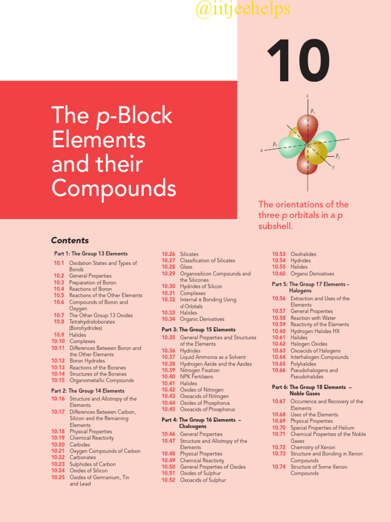 Marked P Block | PDF | Valence (Chemistry) | Chemical Bond