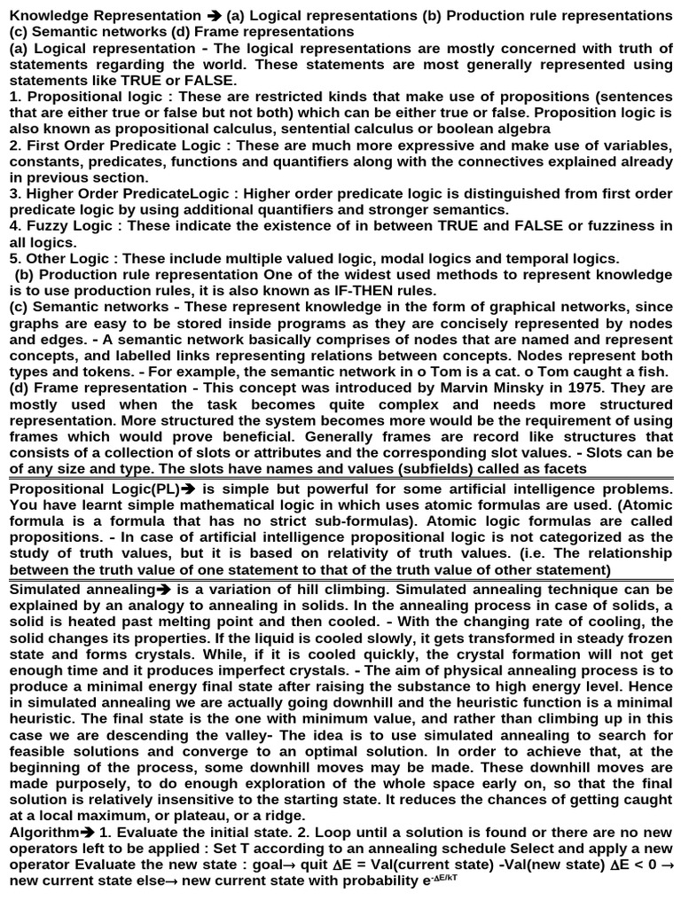 Knowledge Representation | PDF | Logic | First Order Logic