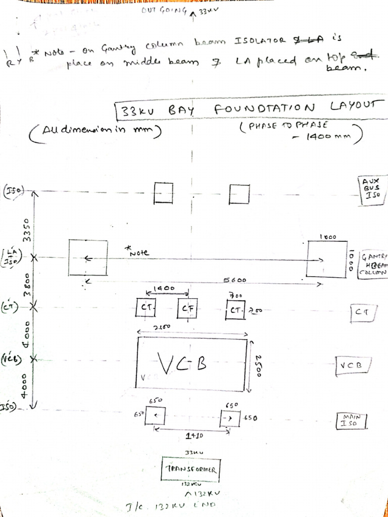 33kv Layout With BOQ | PDF