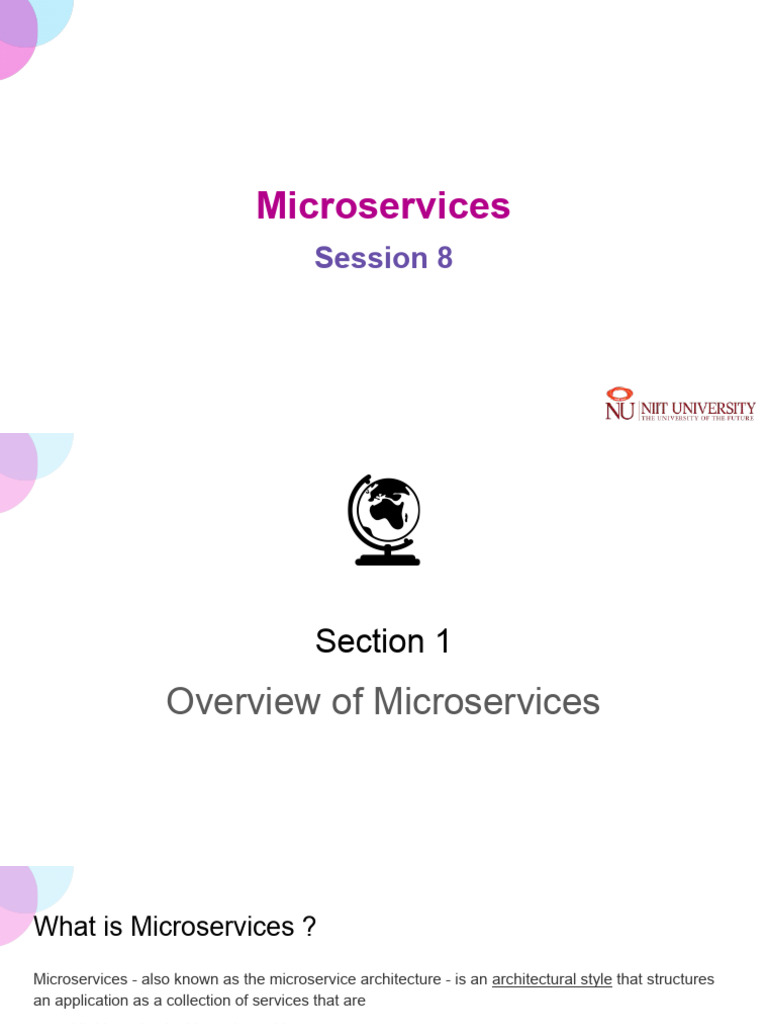 Session 8 - Microservices | PDF | Service Oriented Architecture | Systems Architecture