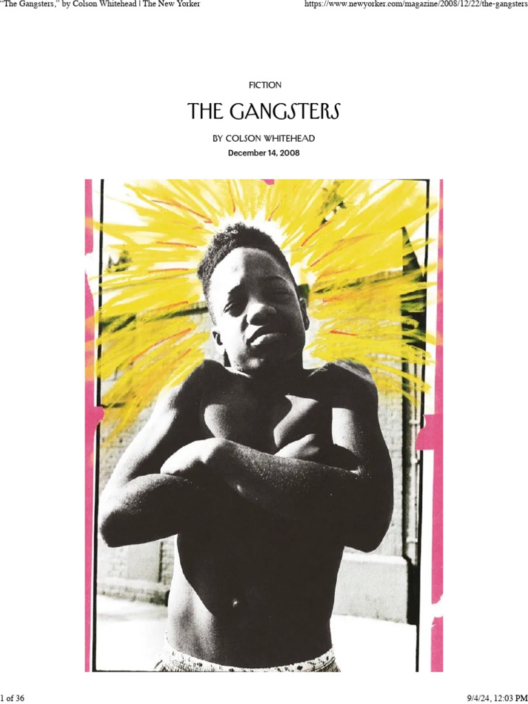 The Gangsters: Fiction | PDF