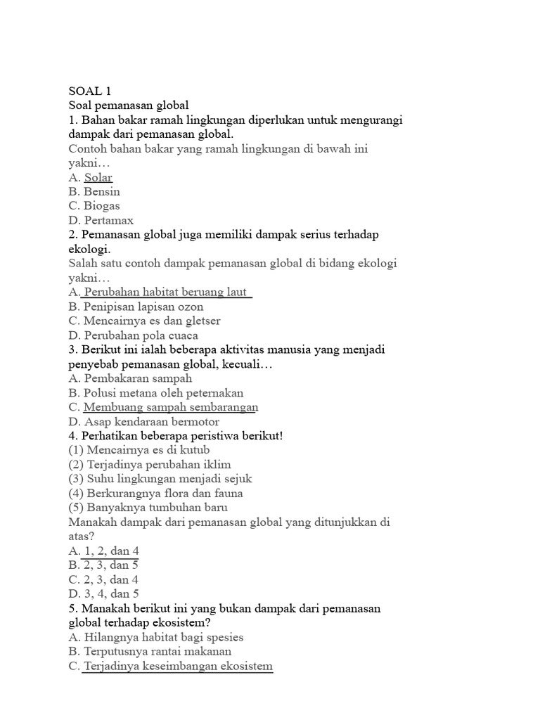 Latihan Soal Aska Ipa | PDF