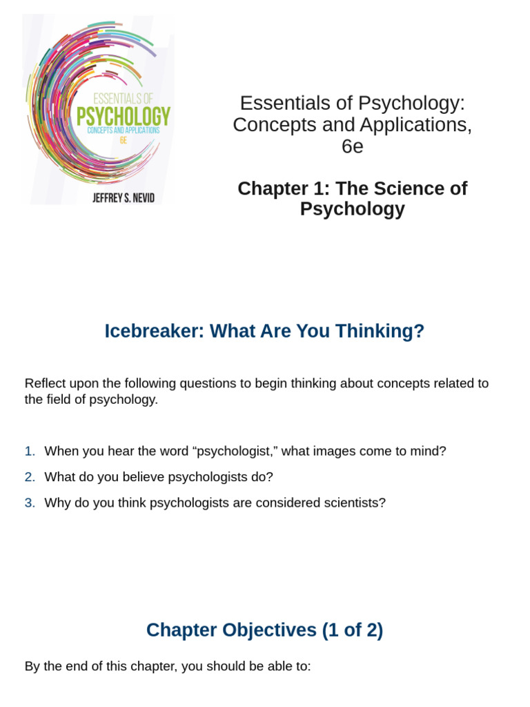 CH01 - Science of Psychology | PDF | Psychology | Experiment
