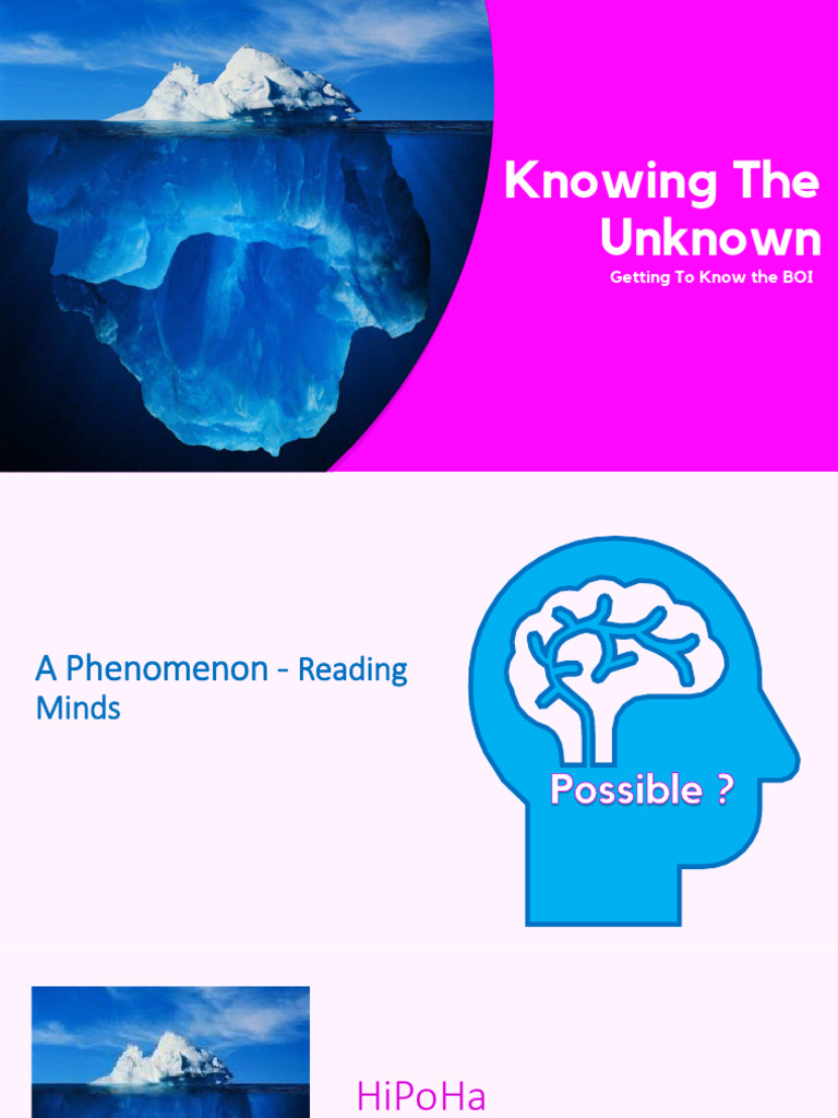 Knowing The Unknown 2019 V4 | PDF