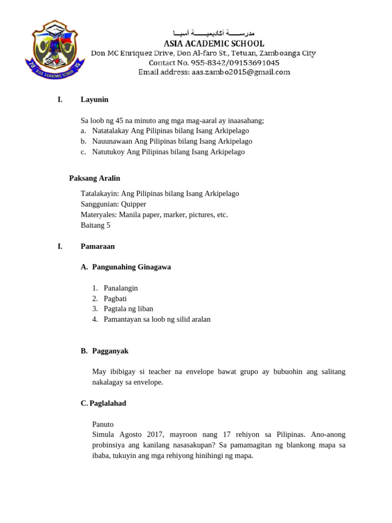 Lesson Plan Arpan 5 Week 4 | PDF