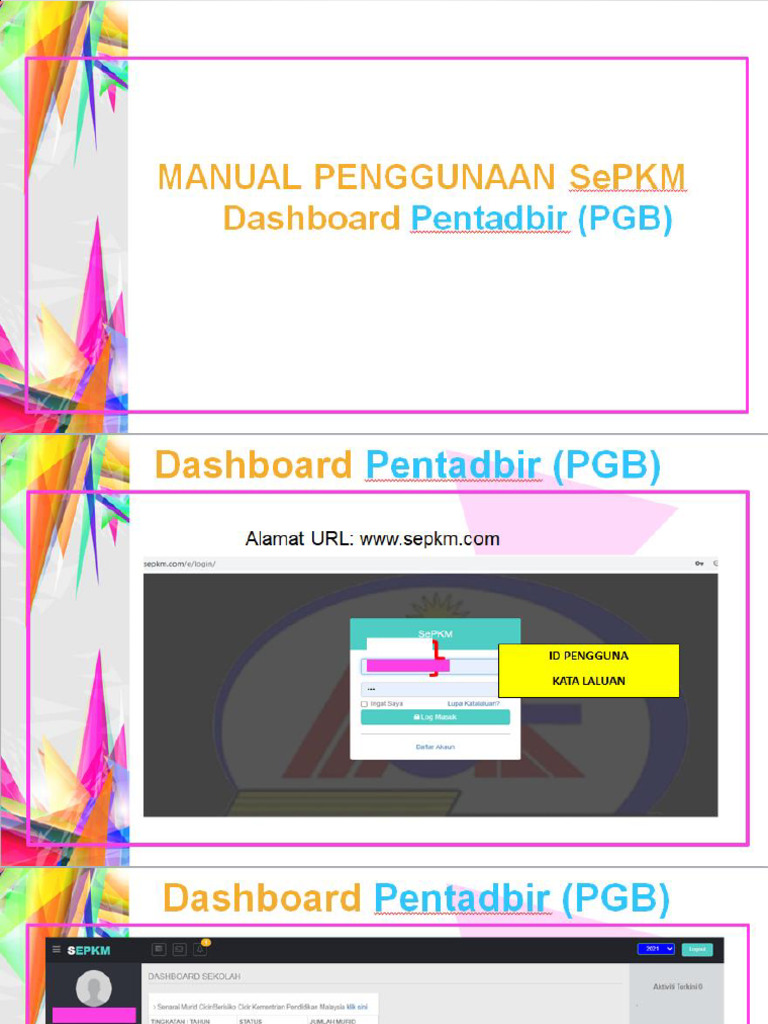 MANUAL PENGGUNA SePKM - PGB To Be Shared | PDF
