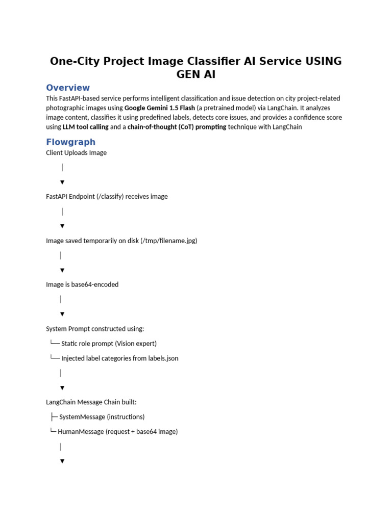 One-City Project Image Classifier2 | PDF