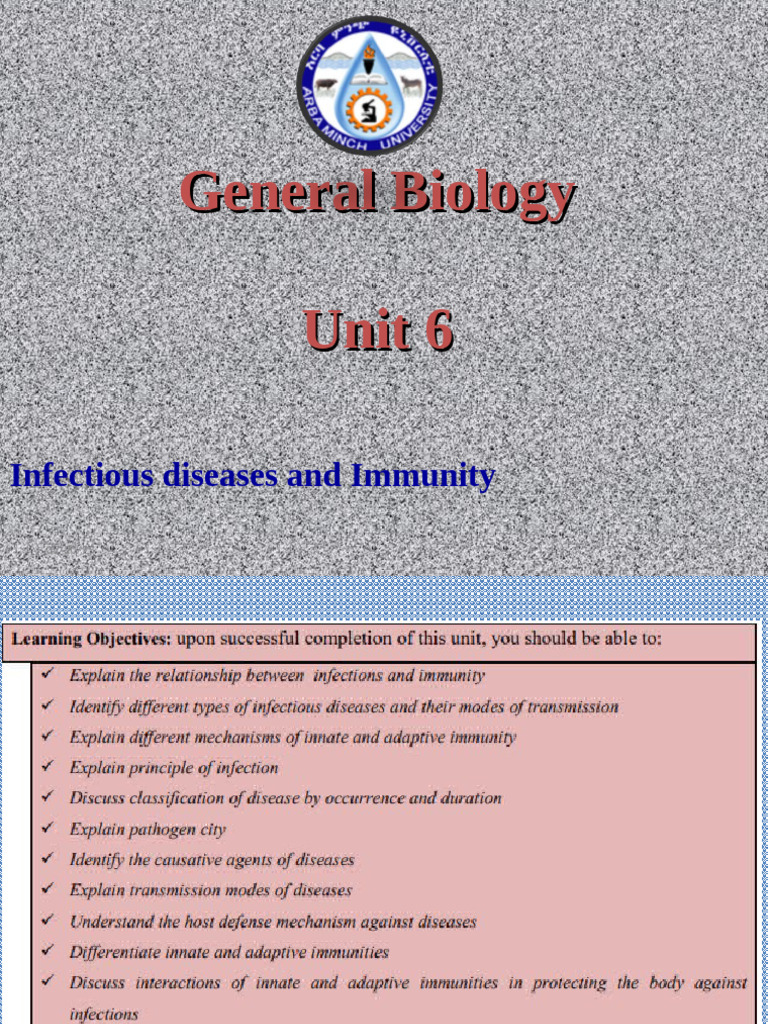 Unit 6 Infectious Diseases & Immunity - Shortend | PDF | Immune System ...