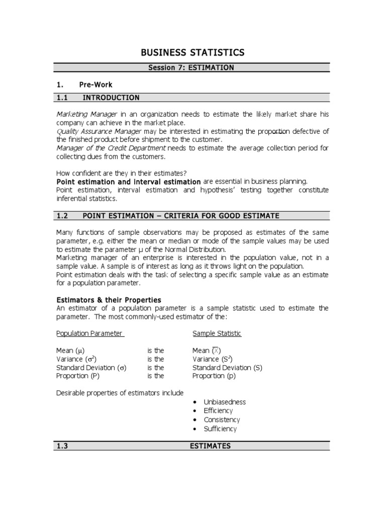 Estimation Pdf Estimator Bias Of An Estimator