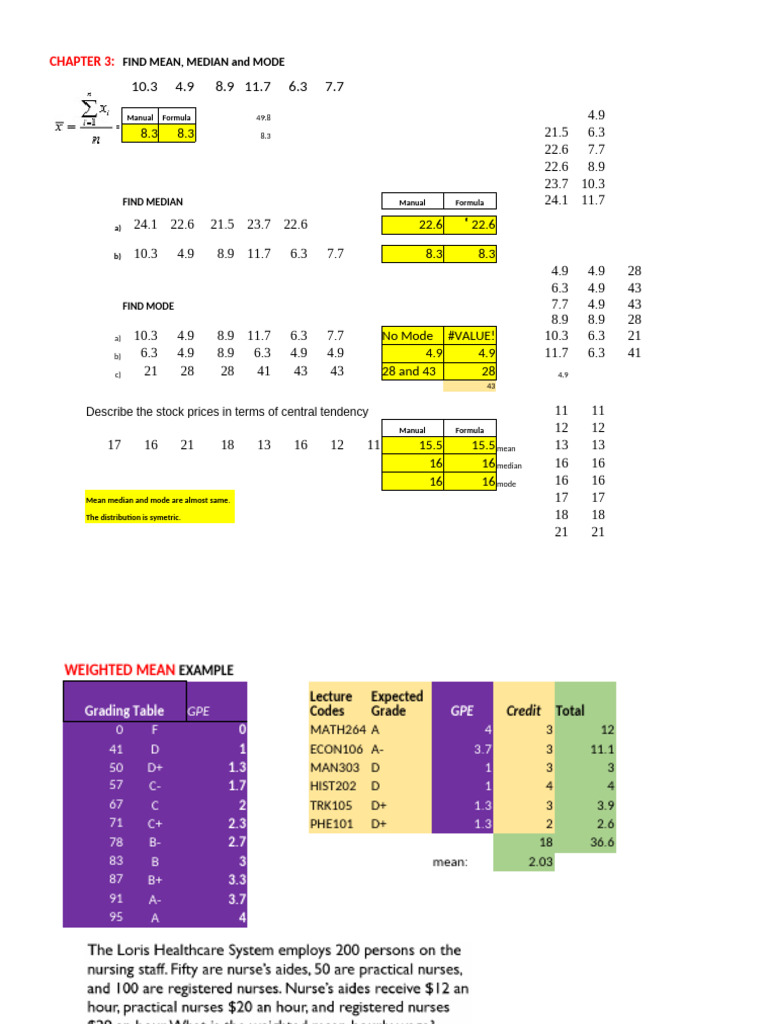 Kopya LectureExercises - Ch3 - v4 | PDF | Standard Deviation | Data Analysis
