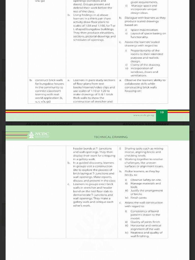 A-Level Curriculum Syllabus Overview | PDF | Brick | Drawing