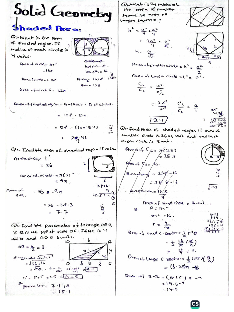 SOLID GEOMETRY Net Prep | PDF
