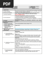 Lesson Plan in Cookery-Dessert | PDF | Lesson Plan | Desserts